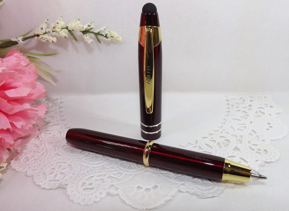 3 in 1 Lexi Lighted Tip Claret Stylus LED Flashlight Pen by Adler (HIGH ...
