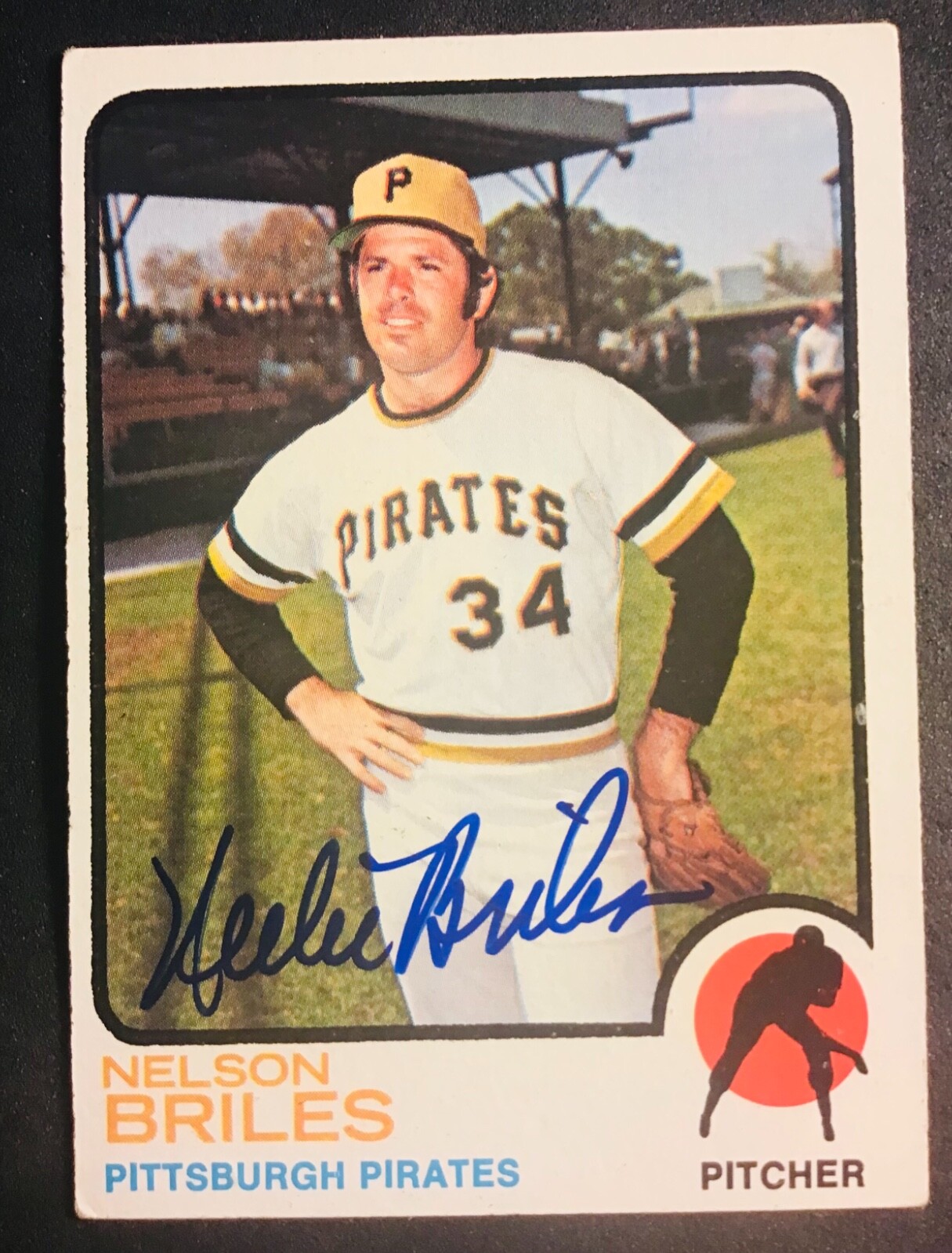 Pittsburgh Pirates NELLIE NELSON BRILES signed autographed auto 1973 ...
