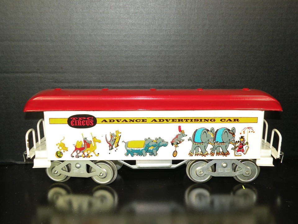 McCoy TPC Circus Advance Advertising Car Tinplate Standard Gauge White ...