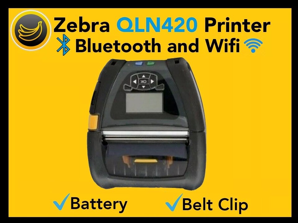 Zebra QLn420 Wireless Thermal Label Printer, WiFi/Bluetooth, QN4 ...