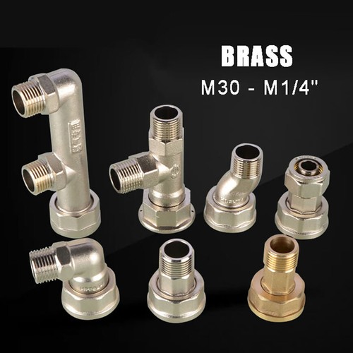 Gas Meter Unions Adapters Brass Connector Compression Fitting Plumbing ...