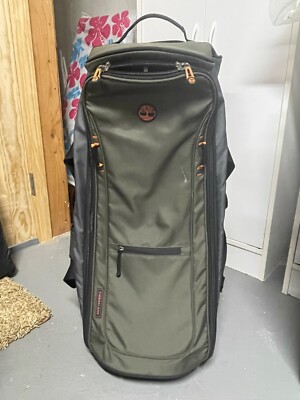 Timberland Rolling Duffle Bag Olive Orange Trim 28” | eBay