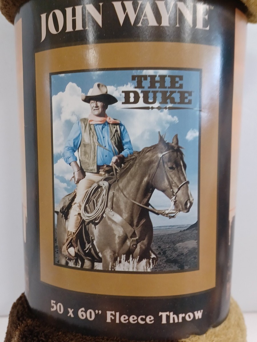 Duke Fleece Blanket JOHN WAYNE The DUKE 50X60 Heavy Fleece THROW
