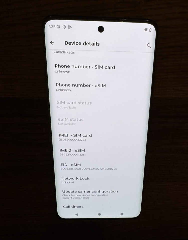 Motorola Edge (2025) XT2519-1 256GB Deep Forest Factory Unlocked Open ...