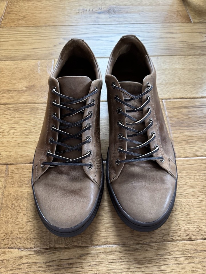 Thursday Boot Co Natural Brown Leather Premier Low Top Men’s Sneakers ...