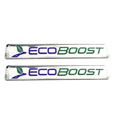 2x OEM ECOBOOST Badge Emblem 3D logo SUV F150 ECOBOOST Chrome 2011-2018 ...