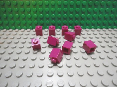 Lego 10 Magenta 1x1 brick block NEW | eBay