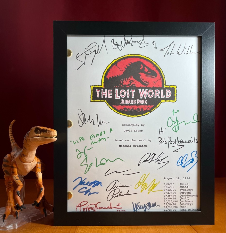 Jurassic Park Trilogy Scripts Signed- Autograph Reprints- 3 Scripts ...