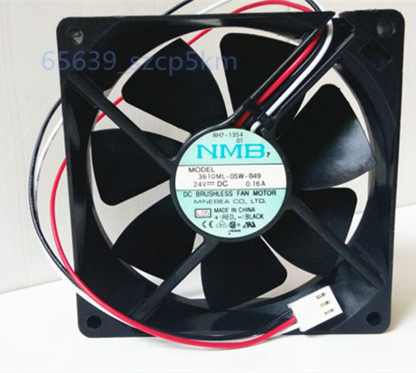 NMB 24VDC 0.16A BRUSHLESS FAN 3610ML-05W-B49 3PIN CASE Cooling Fan | eBay