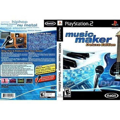 MAGIX music maker Deluxe Edition Sony PlayStation 2 PS2 BLACK LABEL ...