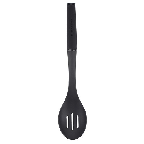 Nylon Soft Touch 34cm Slotted Spoon Cooking Utensil Heat Resistant BK ...