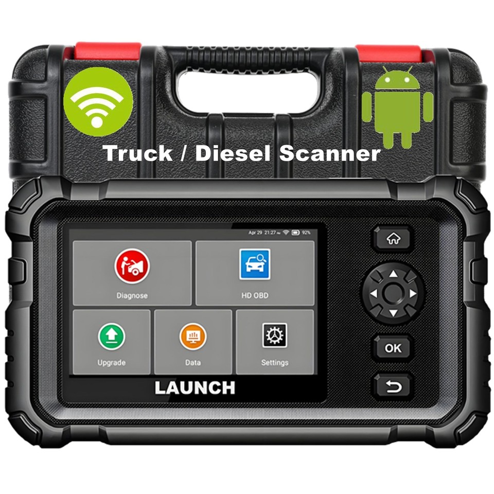 LAUNCH CRP129HD Heavy Duty Truck Scanner Full System Diesel Diagnostic ...