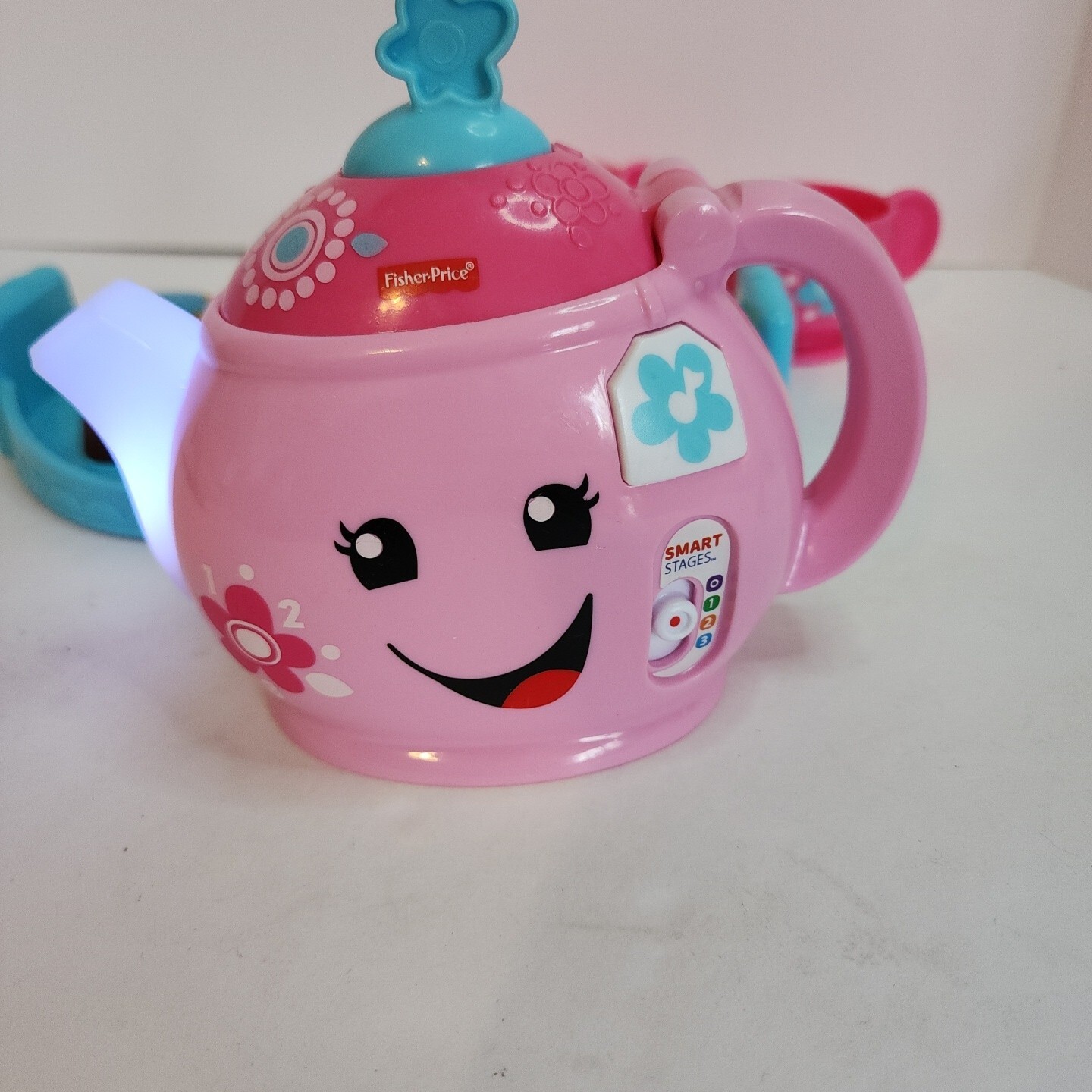 2016 Fisher-Price Talking Teapot-Laugh & Learn Tea Set-Tray Cakes Tea ...