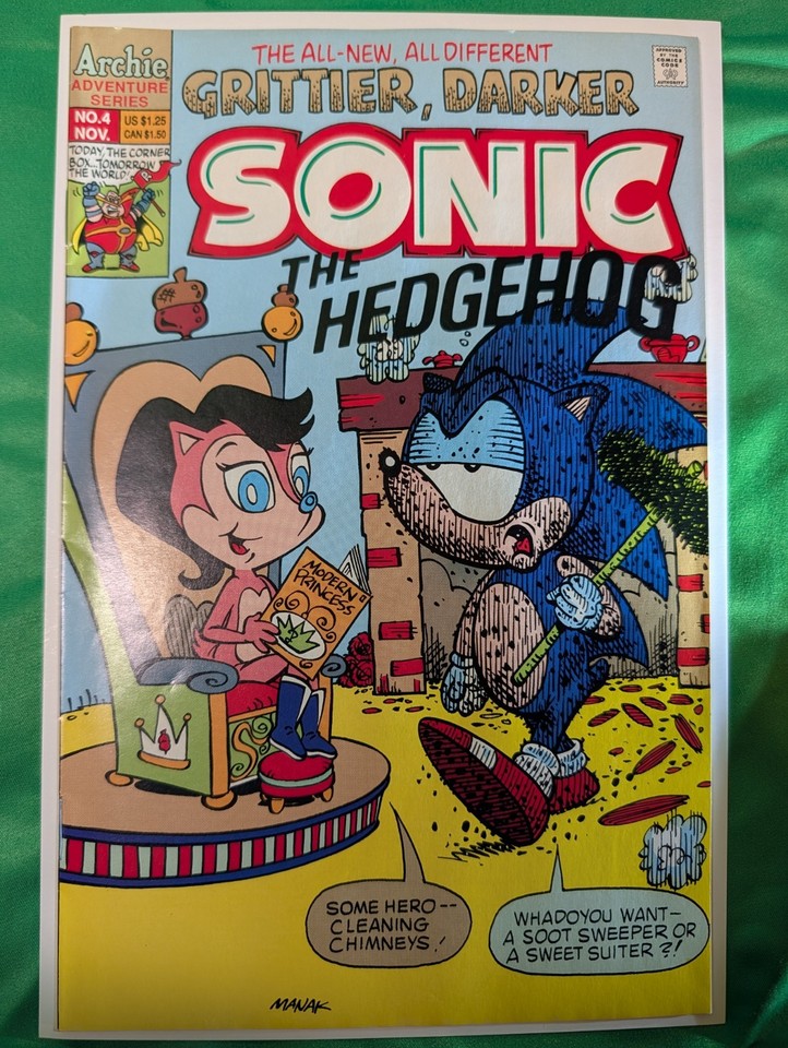 Archie Sonic the Hedgehog #4 Comic 1993 1st Appearance of SUPER SONIC ...