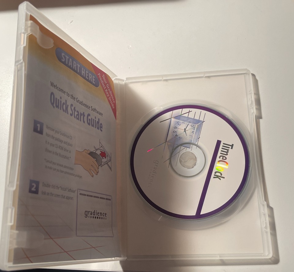 Vintage 2008 Time Clock Professional Edition By Gradience For Windows ...