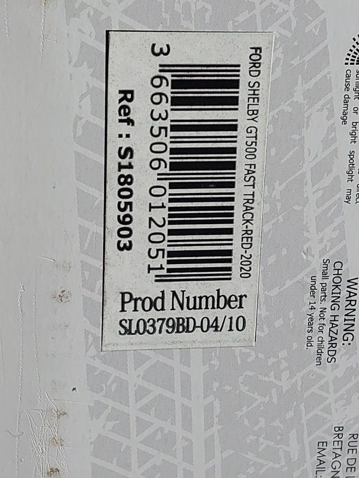 FORD MUSTANG GT500 Fast track 2020 rouge 1/18 SOLIDO RARE | eBay