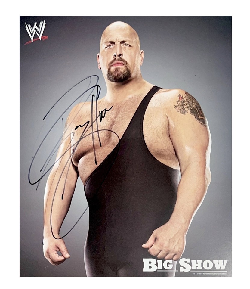WWE BIG SHOW SIGNED 8X10 ORIGINAL WRESTLING PROMO PHOTO VERY RARE | eBay