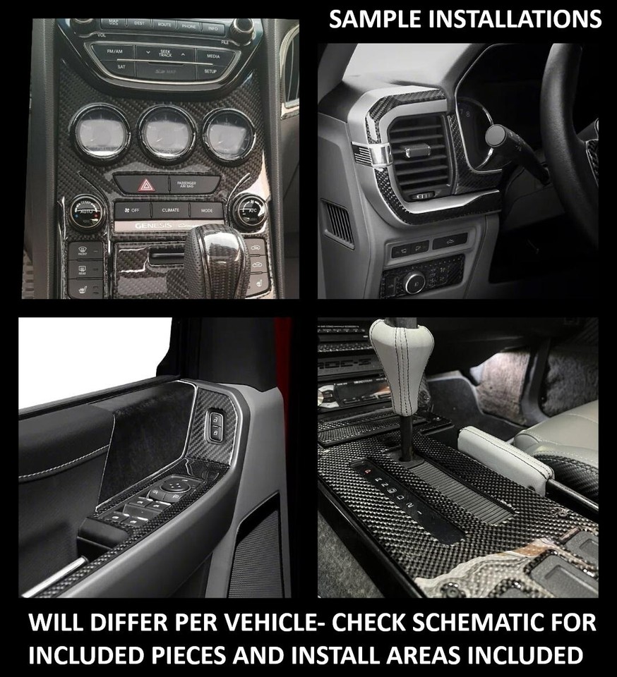 Fits Chrysler Crossfire 2004-2008 Large REAL CARBON DASH KIT | eBay