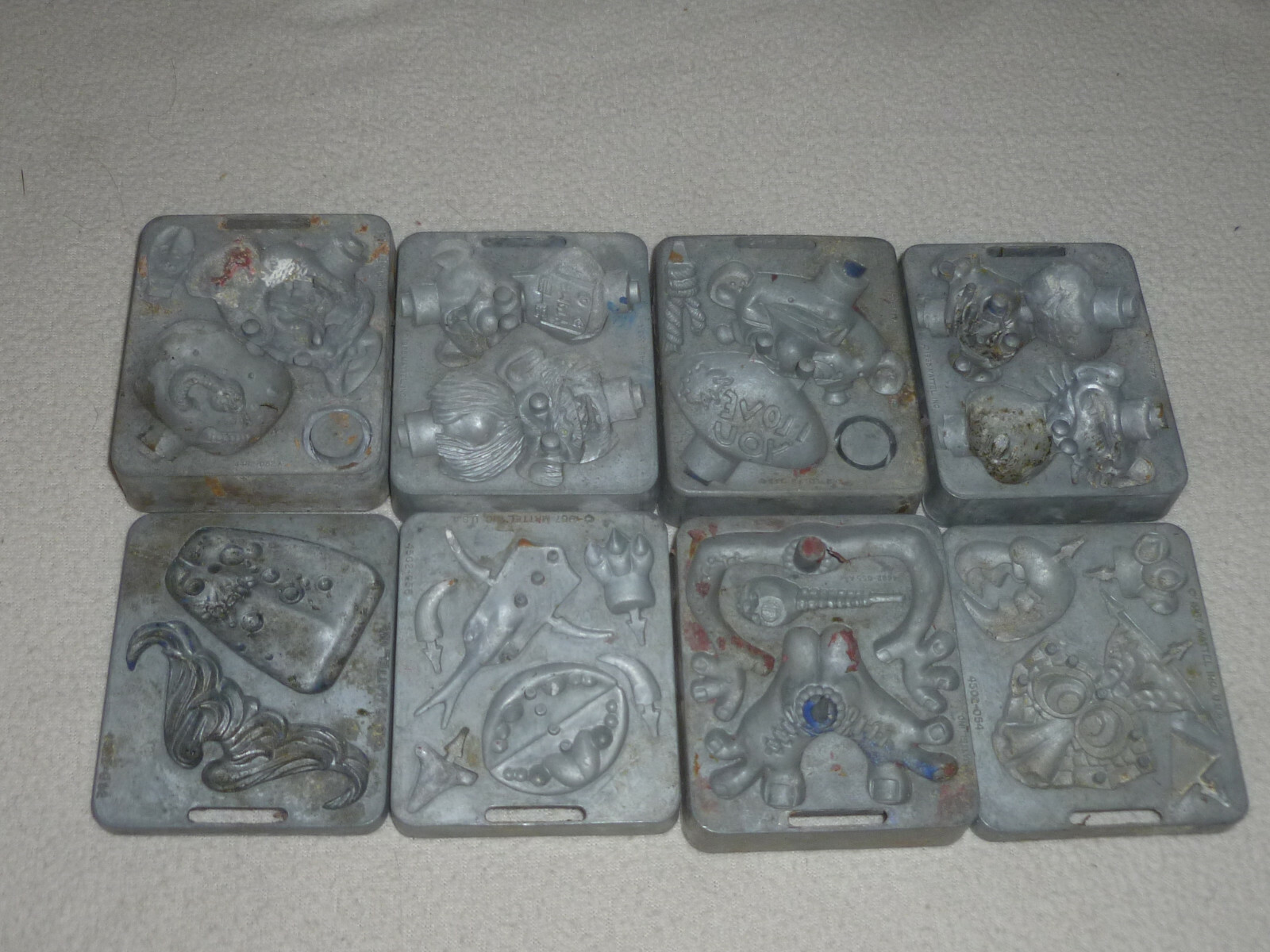 VINTAGE THINGMAKER CREEPY CRAWLERS BAKING MOLD MATTEL LOT OF 8 MOLDS ...