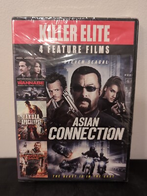 Killer Elite 4 Feature Films DVD By Steven Seagal, Asian Connection ...