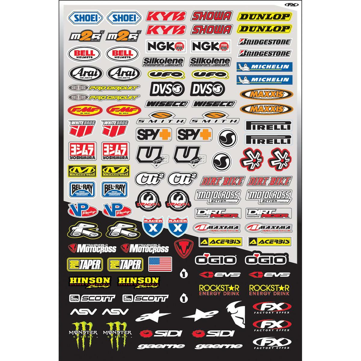 Factory Effex - 10-68014 - Sponsor Stickers, Micro Kit for sale online ...