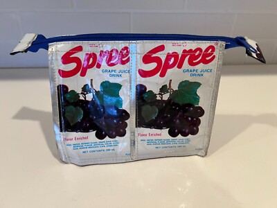 Upcycled Juice Box "SPREE" Zippered Purse/ Organizer/ Beach Bag | eBay