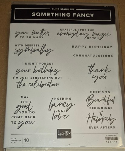 Stampin Up SOMETHING Fancy Stamp Set Birthday Congrats Thank You ...