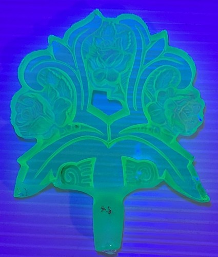 Vintage Green Uranium Glass Perfume Bottle Stopper/Dauber Top Glow ...