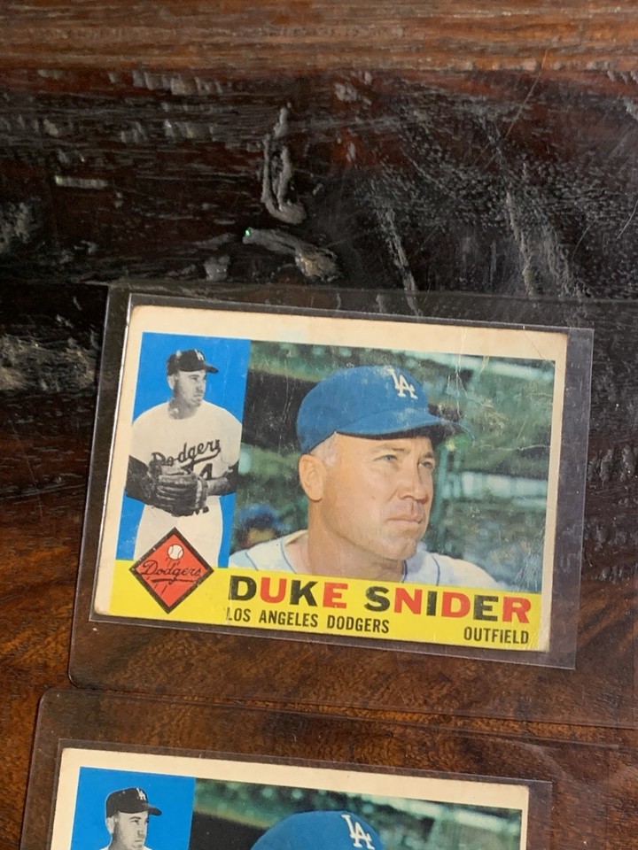 LOT OF (9) 1960 Topps Duke Snider Baseball Cards Dodgers #493 | eBay