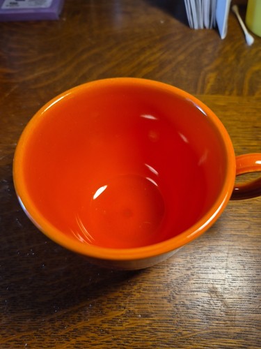 Vtg Fiesta Ware Tea Cup Radioactive red/ orange | eBay