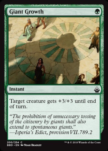 MTG: Giant Growth [Moderately Played] Battlebond Magic the Gathering ...
