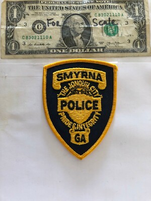 Smyrna Georgia Police Patch Un-sewn great condition | eBay