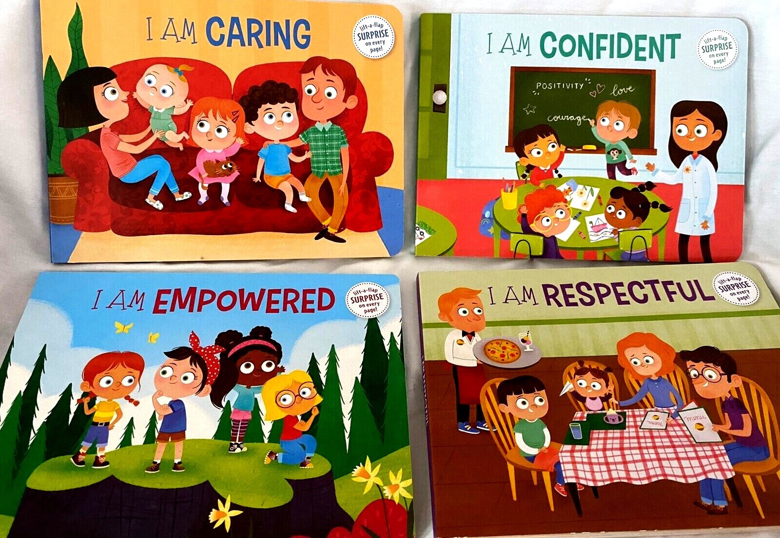 Lift a Flap Board Books (Caring, Confident, Empowered, Respect) CHOICE ...