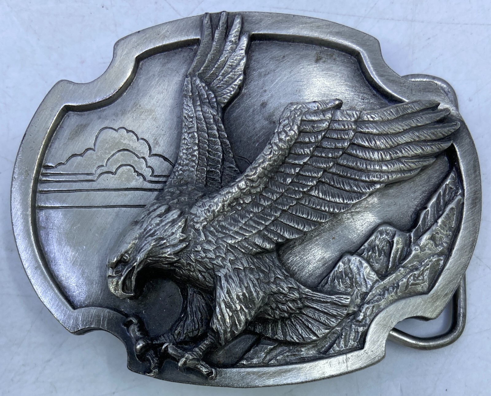 Vintage 1986 SISKIYOU Belt Buckle American Eagle Bird of Prey Design | eBay