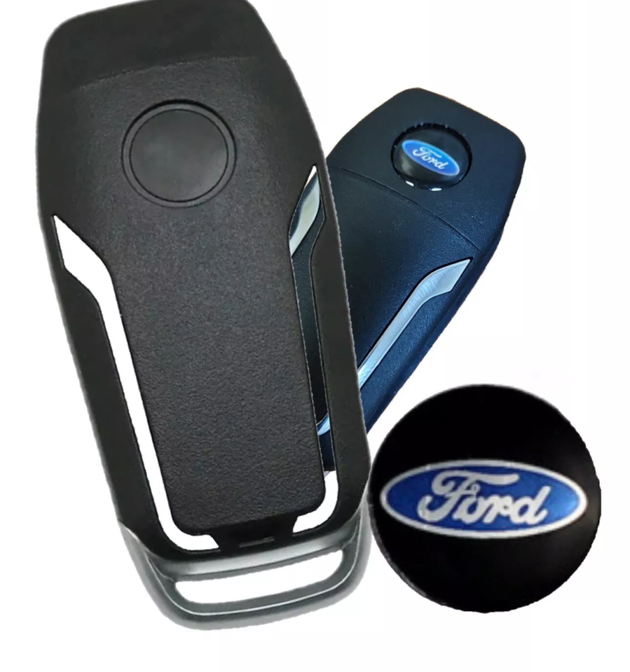 NEW FORD 2pcs 14mm Replacement Key Fob Emblems Sticker Decal Logo FREE ...