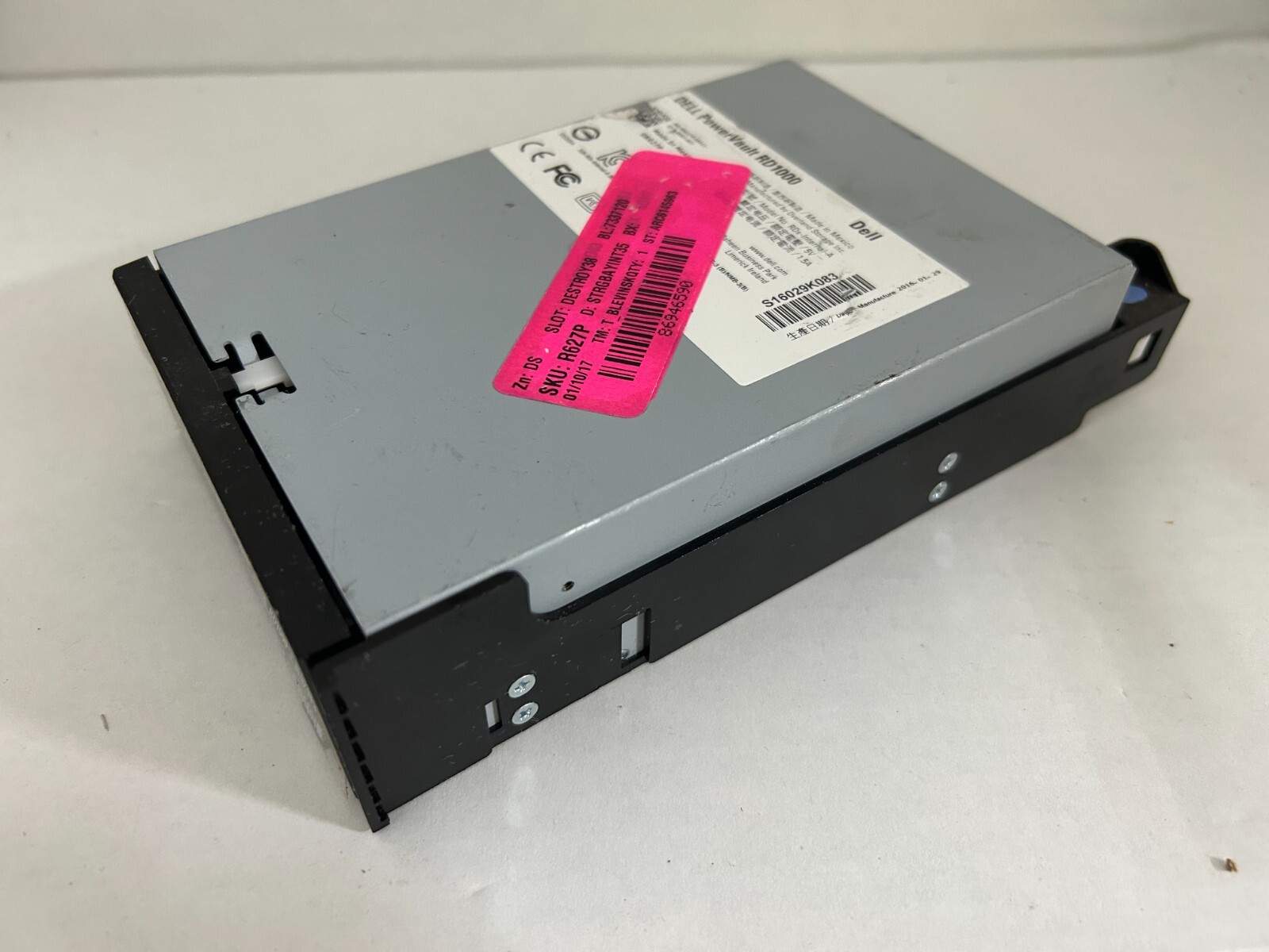 GENUINE DELL POWERVAULT RD1000 INTERNAL SATA-150 3.5IN TAPE DRIVE R627P ...