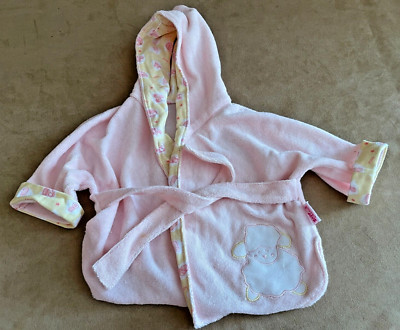 Zapf Creations Pink robe with lamb applique Baby Annabell dressing gown ...