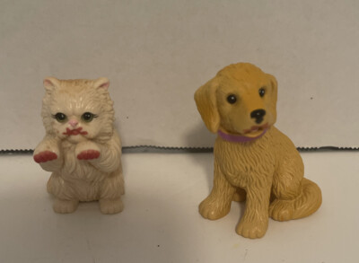 Mattel Barbie I Love Pets Persian Cat & Puppy Golden Lab Retriever Dog ...