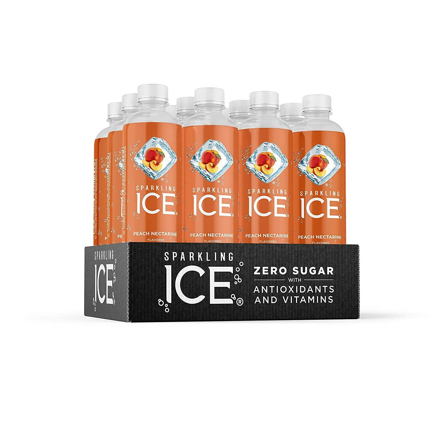 12pk Sparkling Ice Peach Nectarine Sparkling Water w/ Antioxidants ...