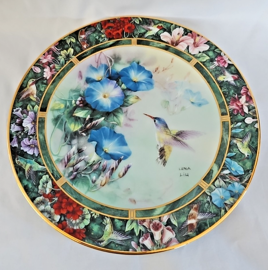 VTG 1992 Lena Liu's Hummingbird Treasury Collection Plates Lot Of 3 ...