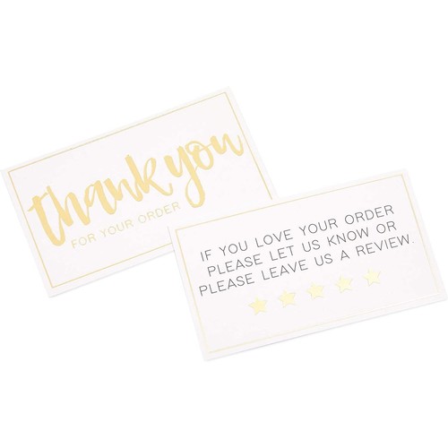 Stockroom Plus "Thank You For Your Order" Cards 3.5" x 2 " - 200 Pack ...