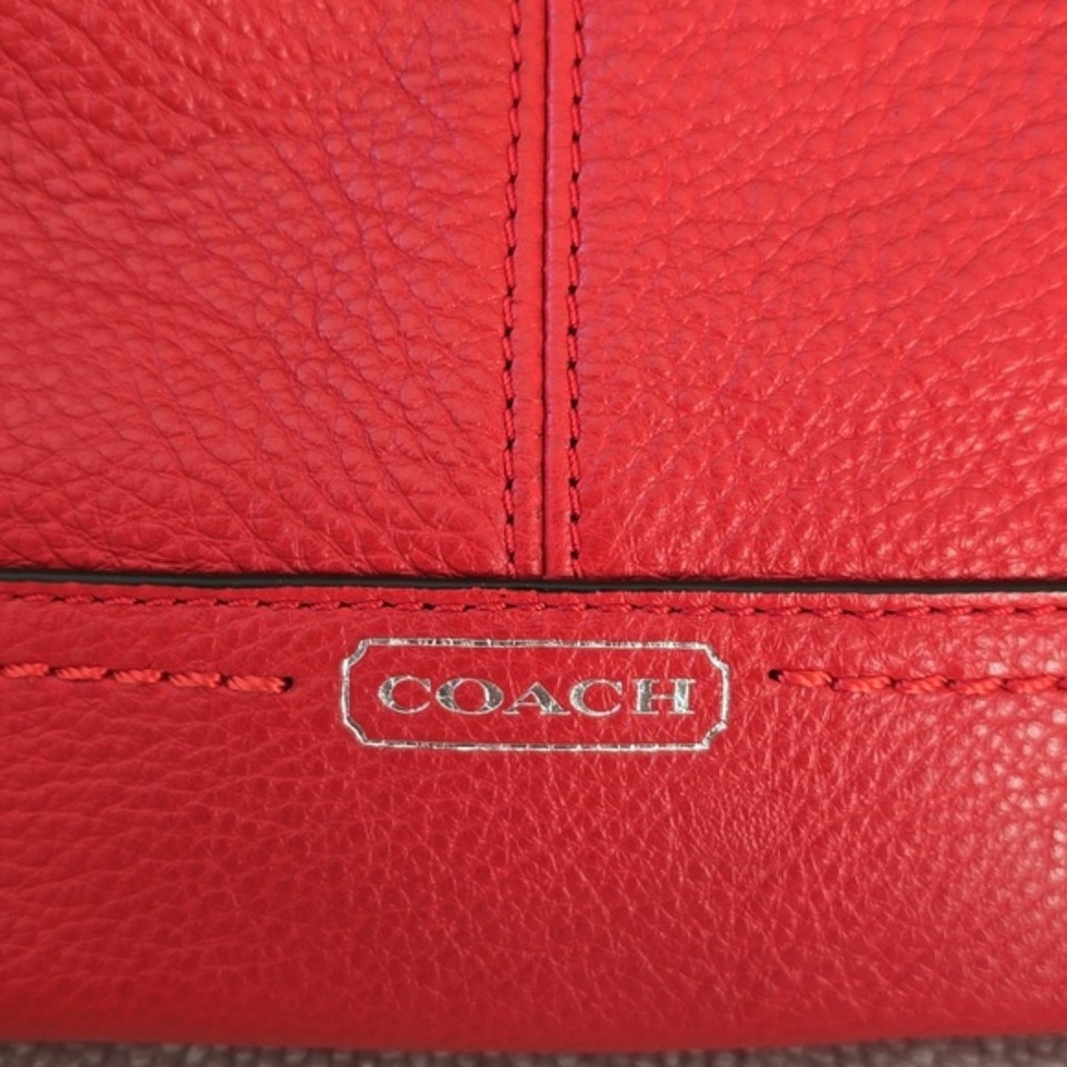 COACH Park Leather Handbag / Crossbody Red | eBay