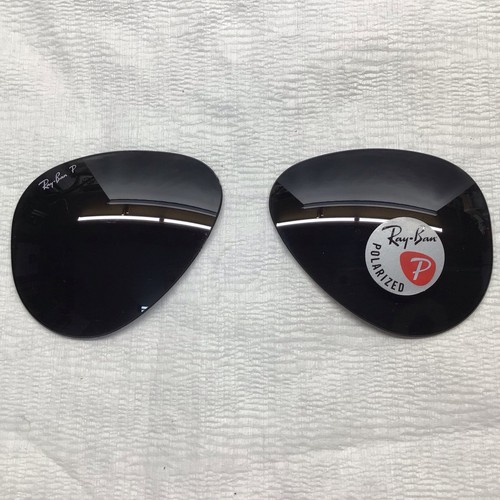 Genuine Ray Ban Glass RB3025 Aviator Polarized Grey Lenses w/ AR 58mm ...