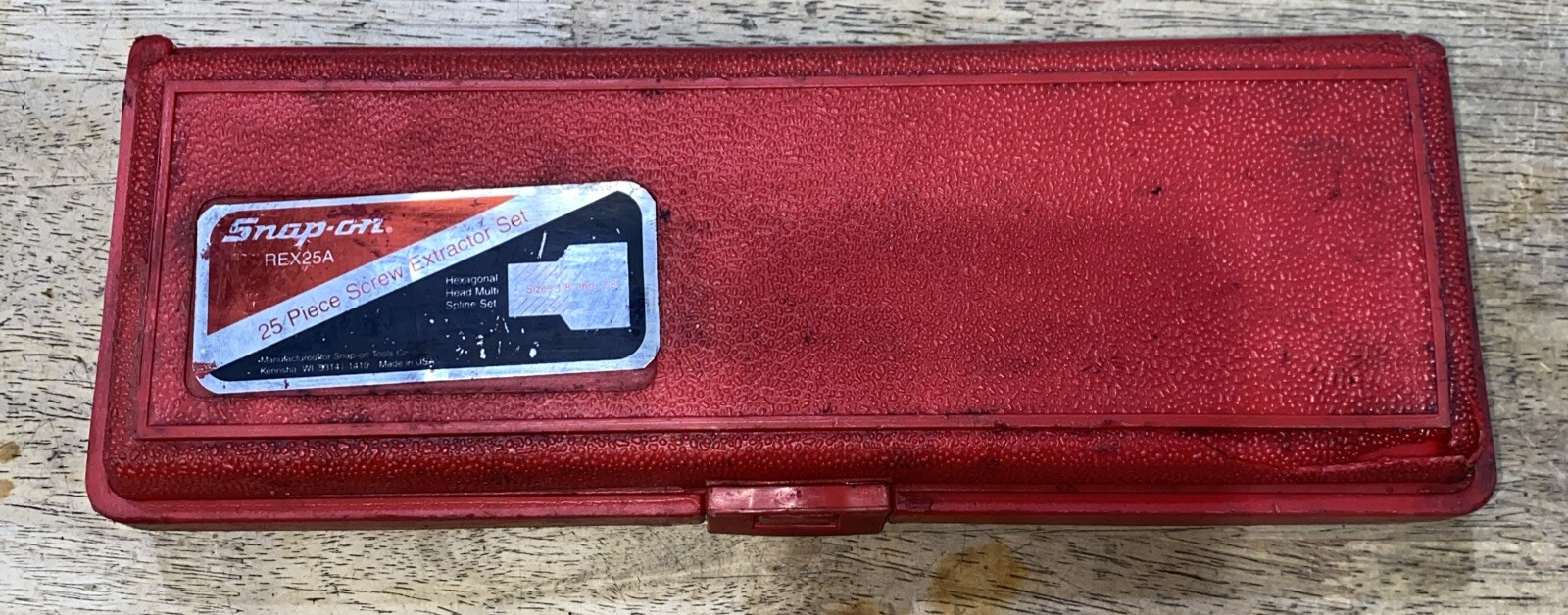 Snap-on REX25A 25 PC Screw Extractor Set Missing 1 for sale online | eBay