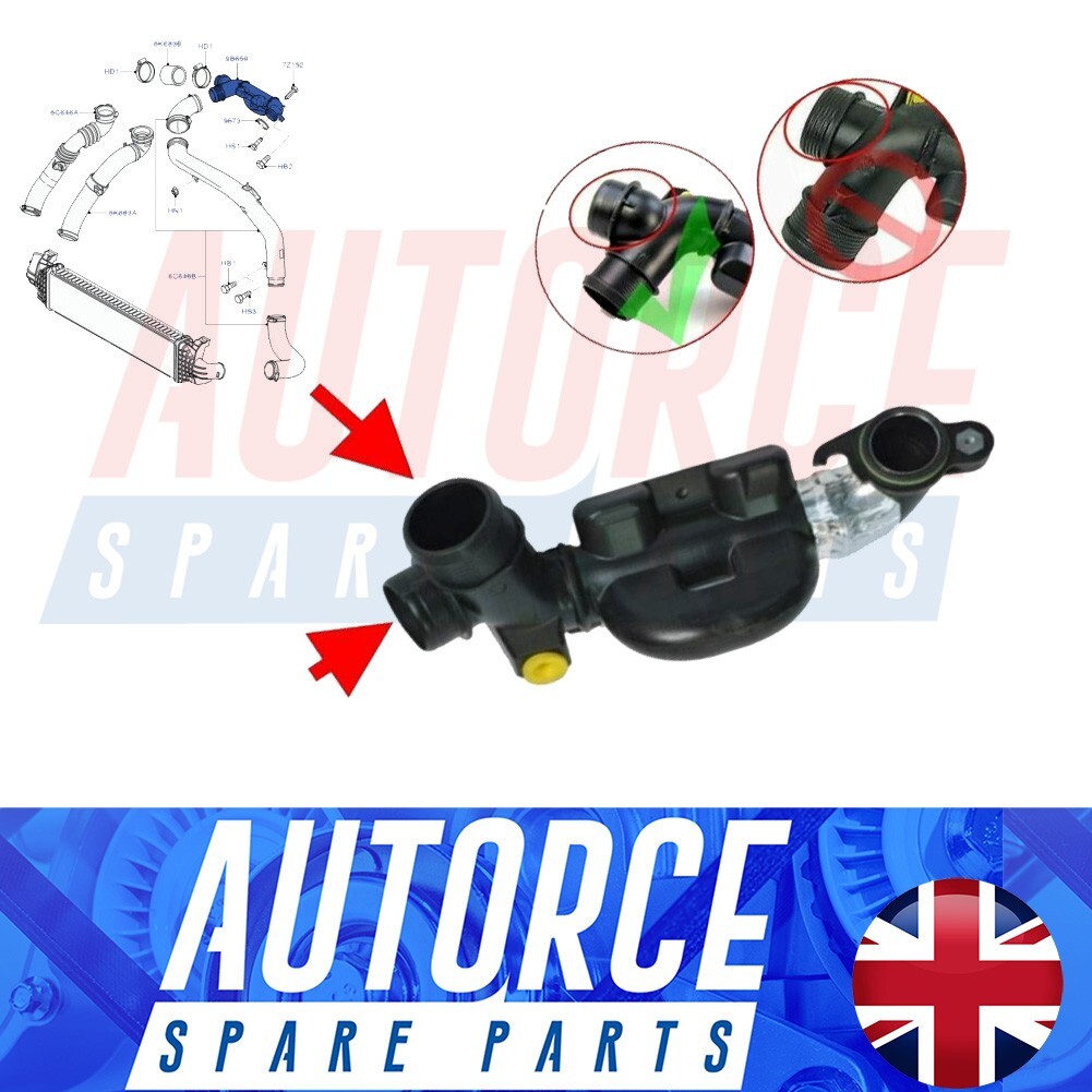 Intercooler Pipe Turbo Hose For Ford Focus C-Max Mk2 Volvo S40 V50 V70 ...