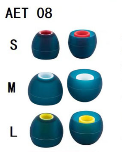 Genuine Acoustune AET08 Ear Piece Ear Tips 3 Pairs S/M/L Silicone Ear ...