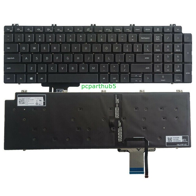 100 Laptop Keyboard For Dell Precision 7550 7750 Keyboard Backlit ...