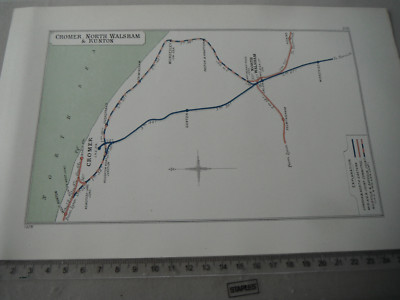 WORSTEAD NORTH WALSHAM MUNDESLEY FELMINGHAM CROMER WEST RUNTON RAILWAY ...