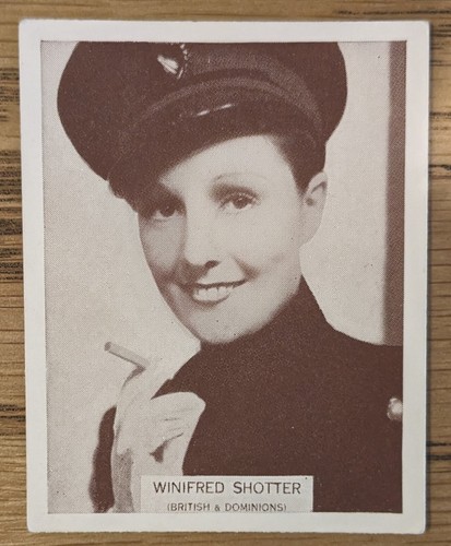 1934 Wills's Famous Film Stars Large Cigarette Card - #45 Winifred Shotter | eBay Australia