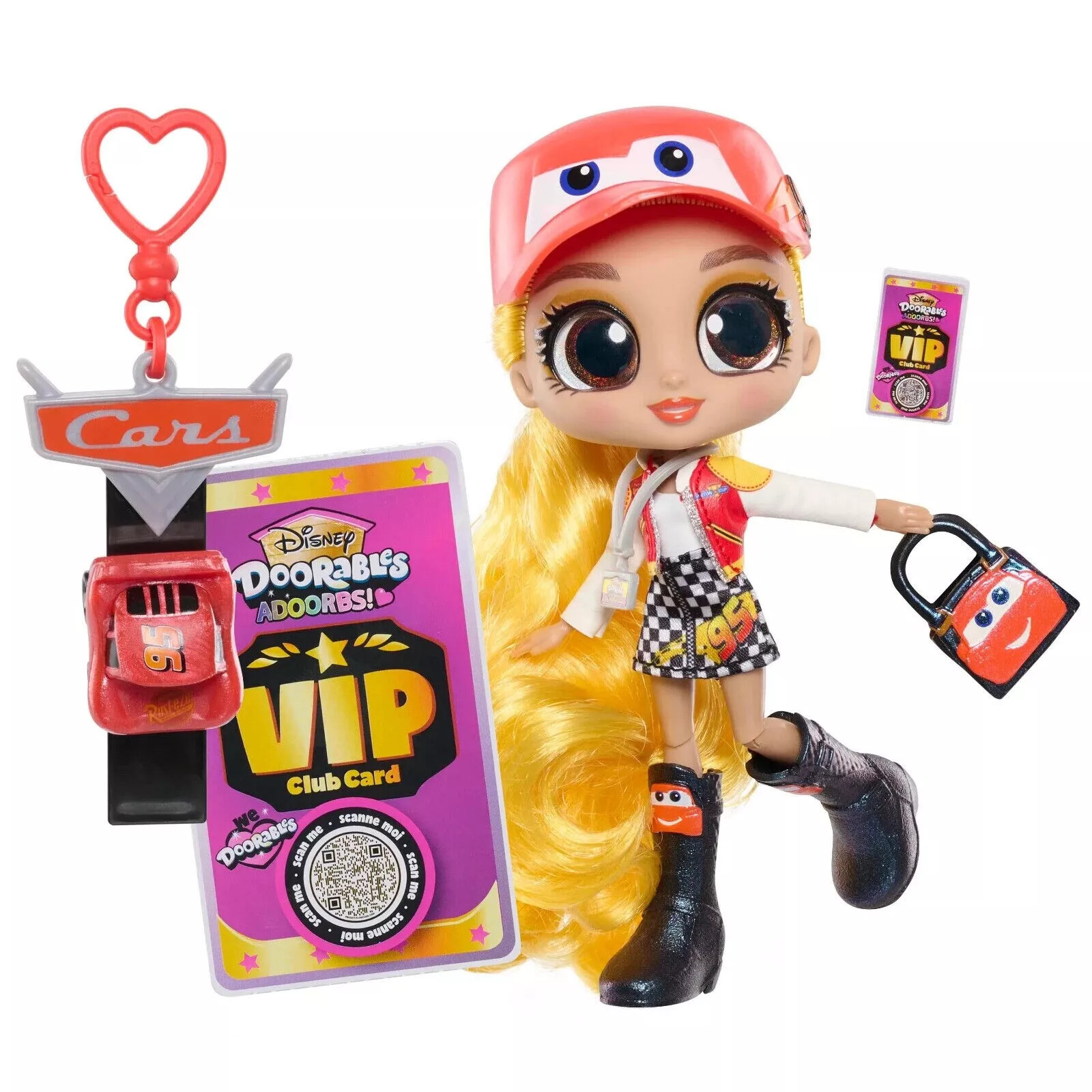 Disney Doorables ADOORBS! IZZY Lightning McQueen Cars Superfan Doll SEALED